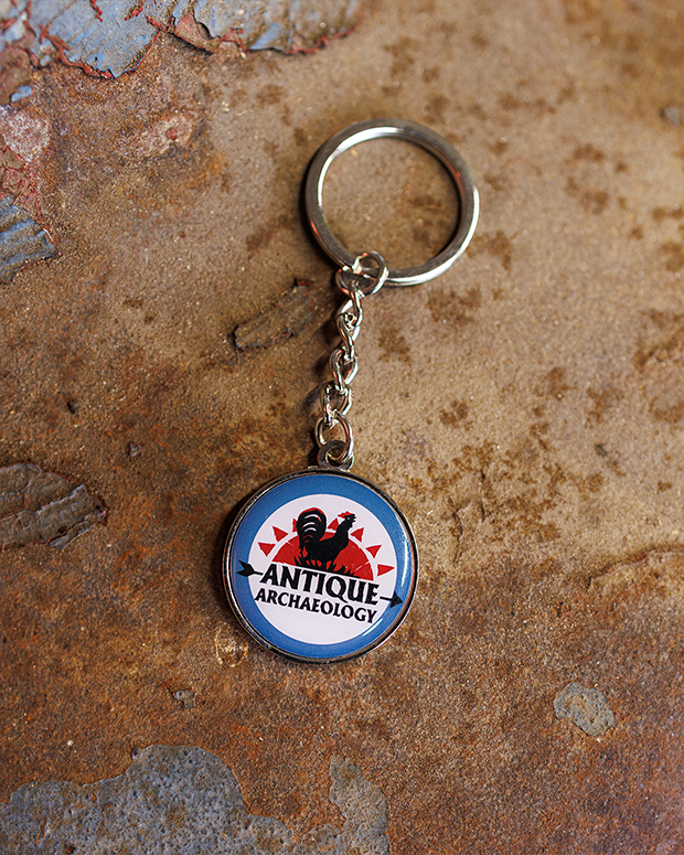 Logo Bubble Keychain | Antique Archaeology