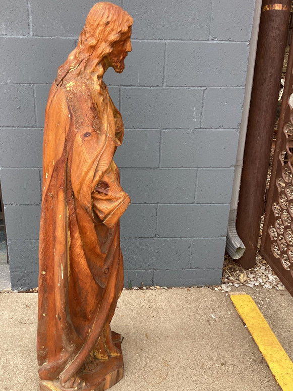 Wooden Jesus Sculpture | Antique Archaeology
