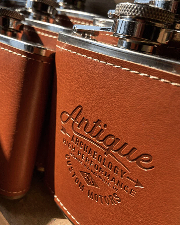 Leather High Performance Flask | Antique Archaeology