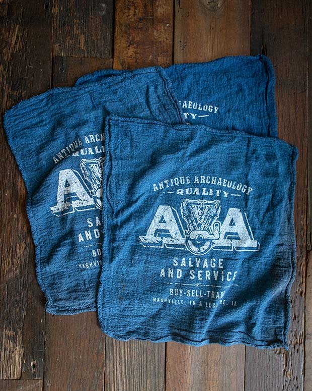 DOUBLE A BLUE SHOP RAGS – Antique Archaeology