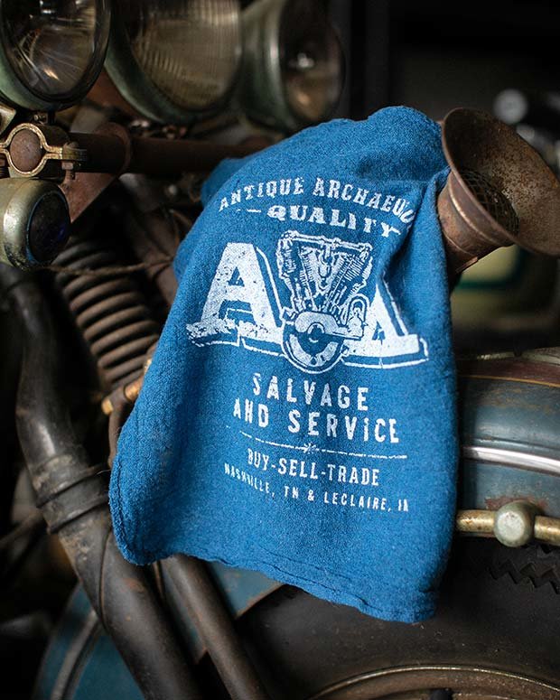 Double A Blue Shop Rag | Antique Archaeology